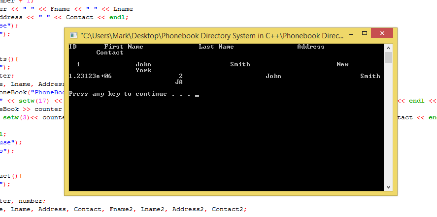 Phonebook Directory System in C++ Free Source Code | SourceCodester Phonebook Directory System in C++ Free Source Code | SourceCodester